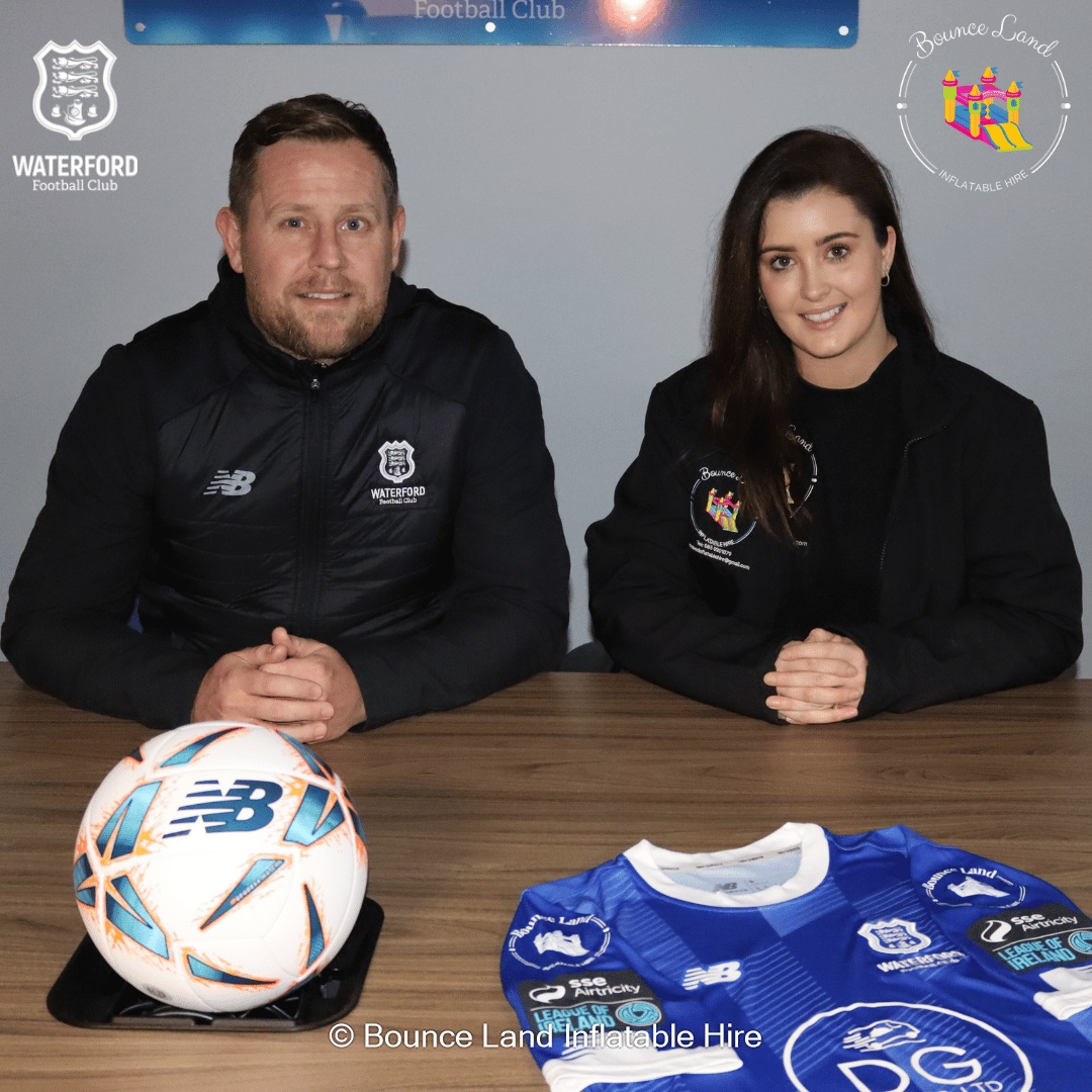 Bounce Land Joins The Blues as New Club Partner - Hire in Waterford ...